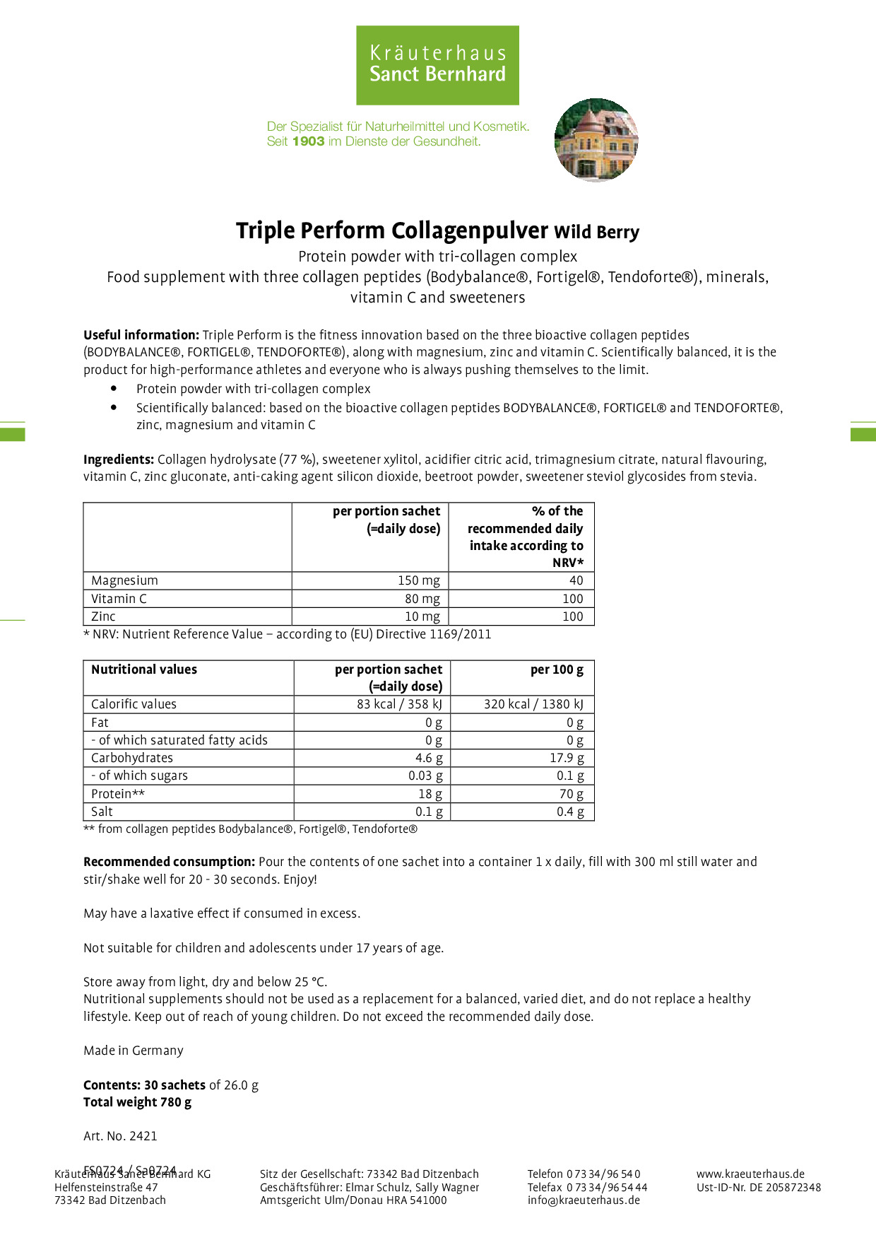 Triple Perform | experiences & product ratings | Sanct Bernhard Sport